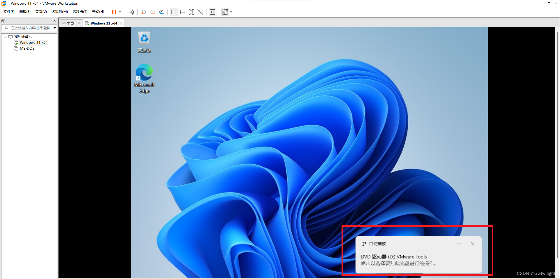 VM虚拟机如何安装与使用VMware Tools工具：如何与本机WIN11传输文件_vm虚拟机怎么上传文件-CSDN博客