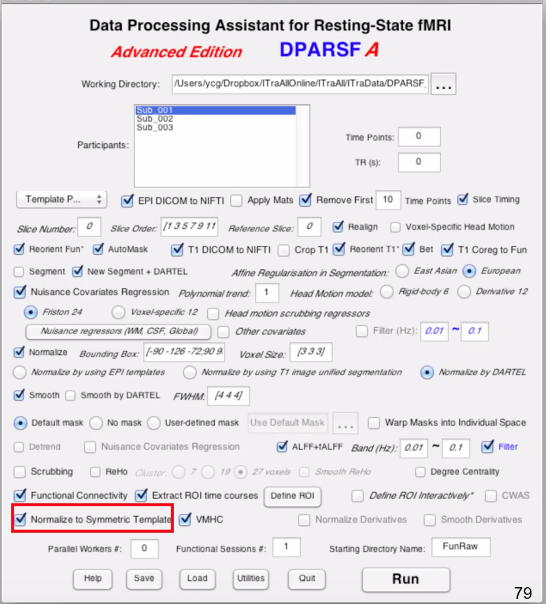 DPARSF A数据预处理界面功能介绍笔记_dparsfa-CSDN博客