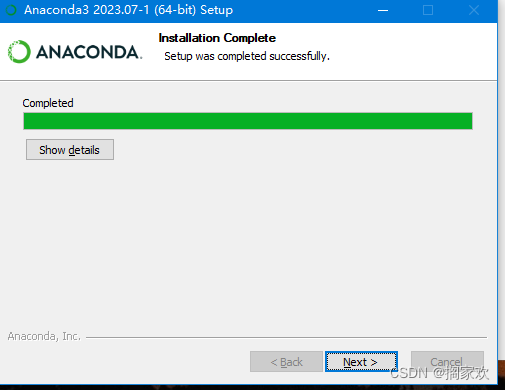 Anaconda3 2023.07-1 (64-bit) Setup安装-CSDN博客
