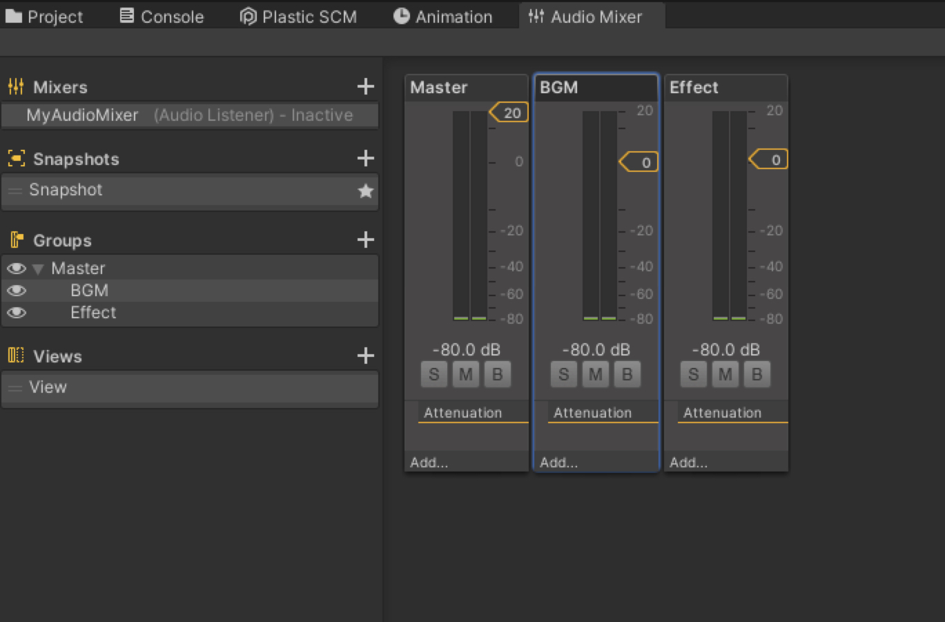 Unity 混音器AudioMixer使用注意_unity soundmix-CSDN博客