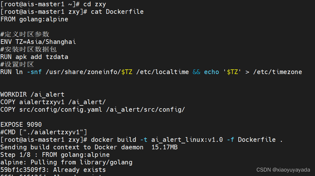 Go代码在docker上打包为镜像并在linux上运行docker 打包go项目到linux Csdn博客