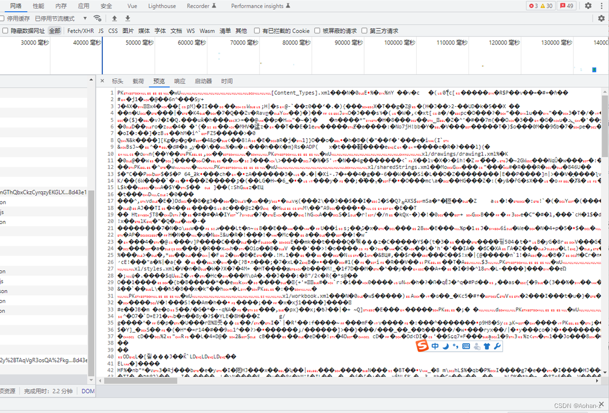 【vue 项目】调用后端返回的文件流接口报错error,并进行文件导出request请求接口已经调通但是前端一直报error Csdn博客