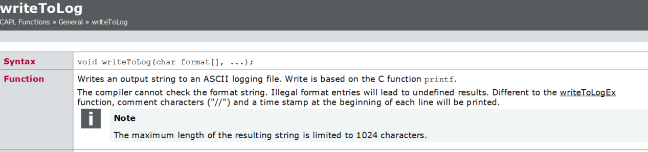 CAPL 脚本打印函数 write ，writeEx ，writeLineEx ，writeToLog ，writeToLogEx ，writeDbgLevel 你真的分的清楚什么情况下用哪个 ...