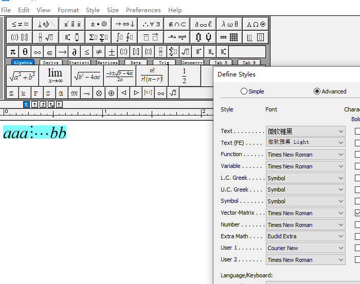 The solution to the inability to display some mathematical symbols in ...