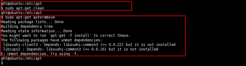 The following packages have unmet dependencies_the following packages ...