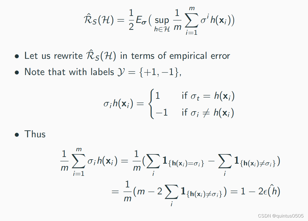 【Machine Learning 学习笔记】Rademacher complexity 和 VC dimension 代码实现_rademacher complexities-CSDN博客