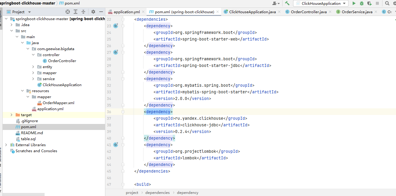 Springboot集成clickhouse附完整代码和测试数据。 Spring Datasource Driverclassname Clickhouse Csdn博客