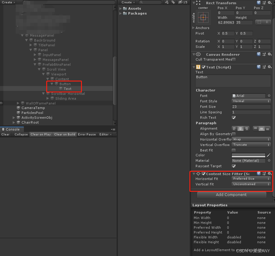 Unity3d Button根据文本内容自适应大小 Unity根据文本调整按钮大小 Csdn博客