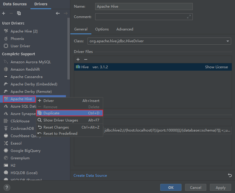 DataGrip连接hive_datagrip驱动目录-CSDN博客