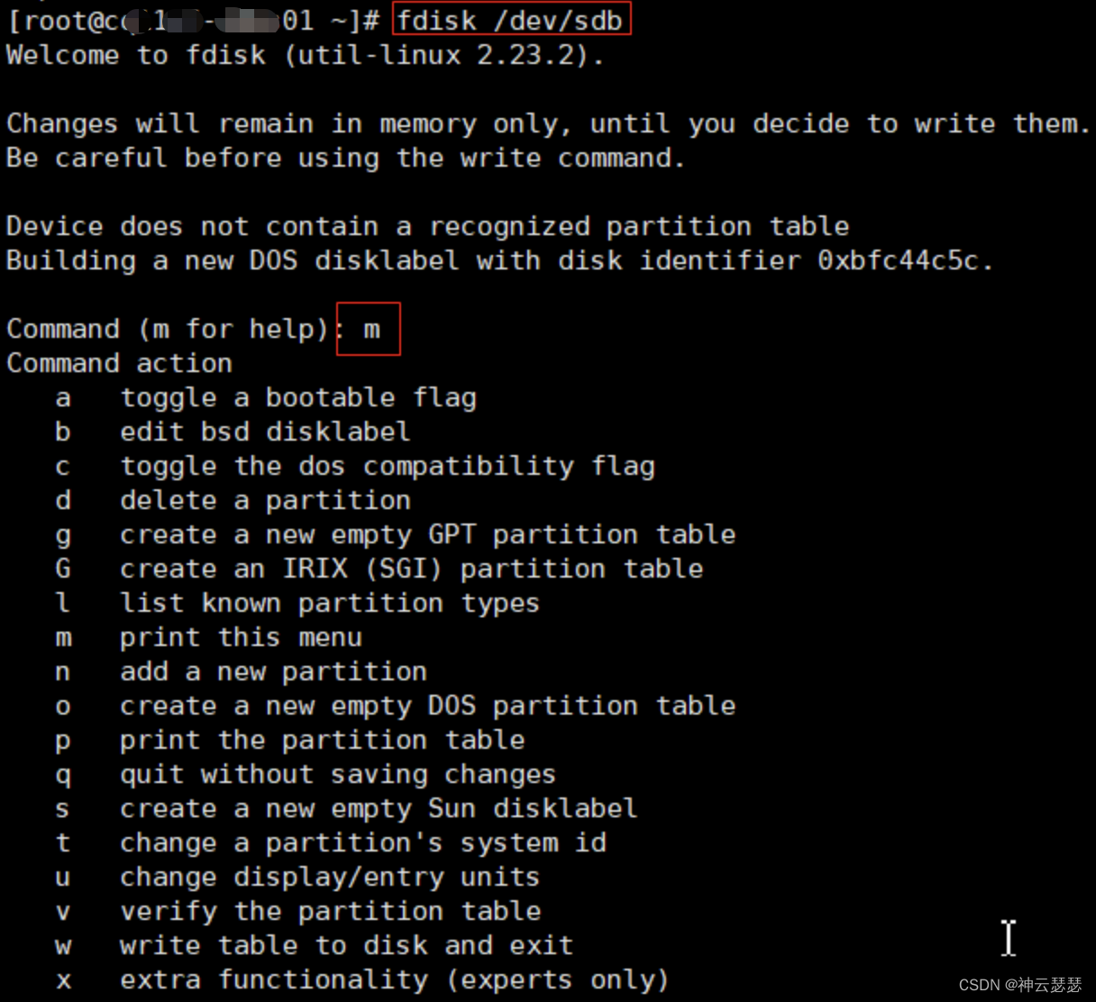 linux磁盘挂载之fdisk_fdisk最大2t-CSDN博客