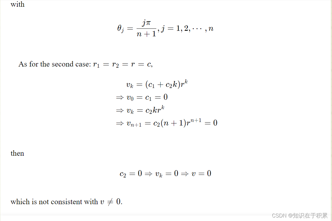 The Eigenvalues and Eigenvectors of Tridiagonal Toeplitz Matrix-三对角_the ...