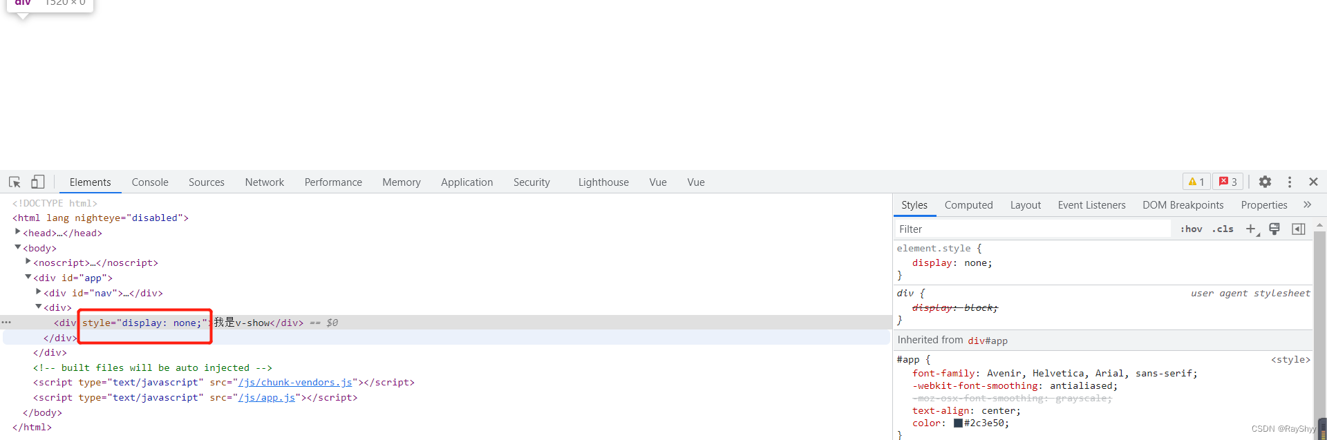Vue指令v Show和v If的区别vue V Show 表达式 Csdn博客