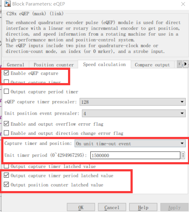 基于F28335的Simulink代码生成（三）——EQEP模块获取光电编码器的速度与角度信息_f2833x中编码器角度获取-CSDN博客