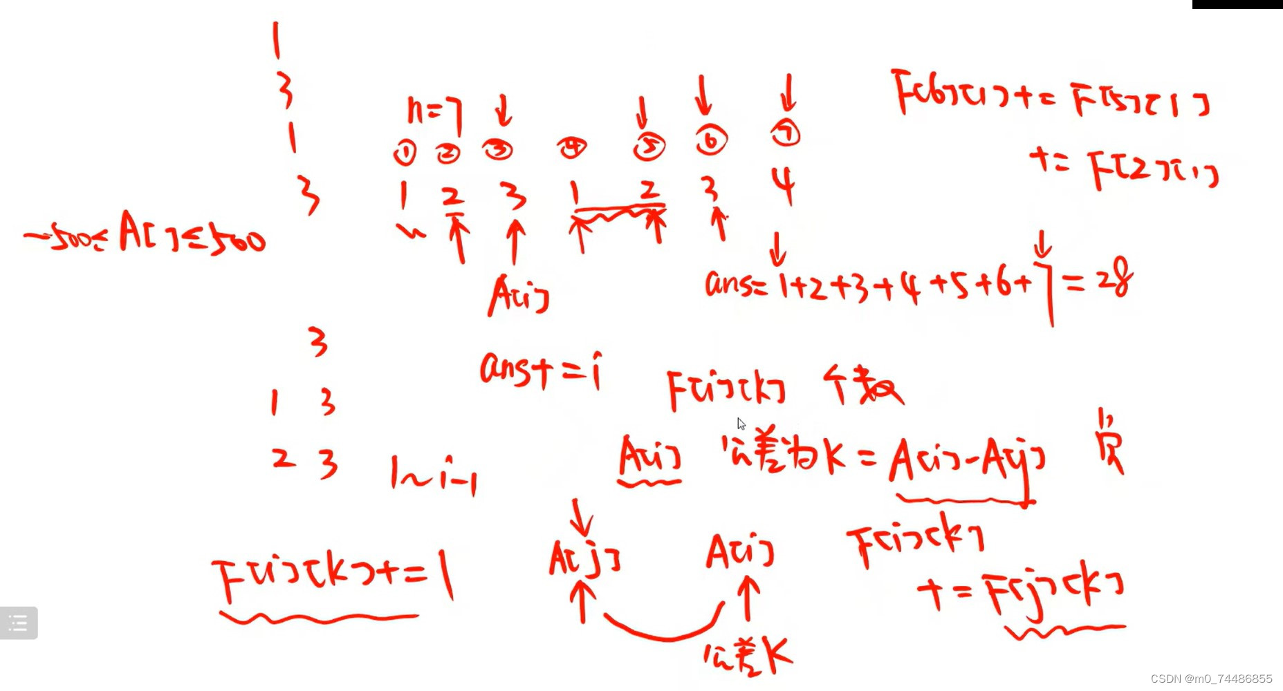 1602 等差数列 C题解c等差数列 Csdn博客