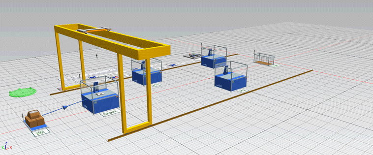 Plant Simulation 学习生产系统仿真工厂利用吊装机转运零件_plant simulation中龙门吊-CSDN博客