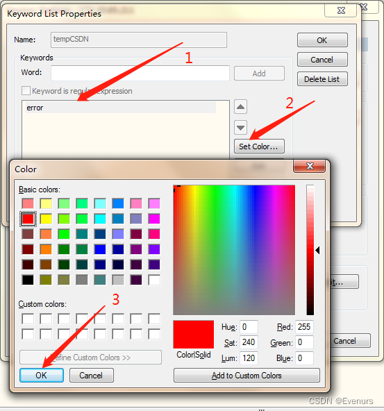 【Secure CRT】关键词高亮变色_securecrt关键字颜色设置-CSDN博客