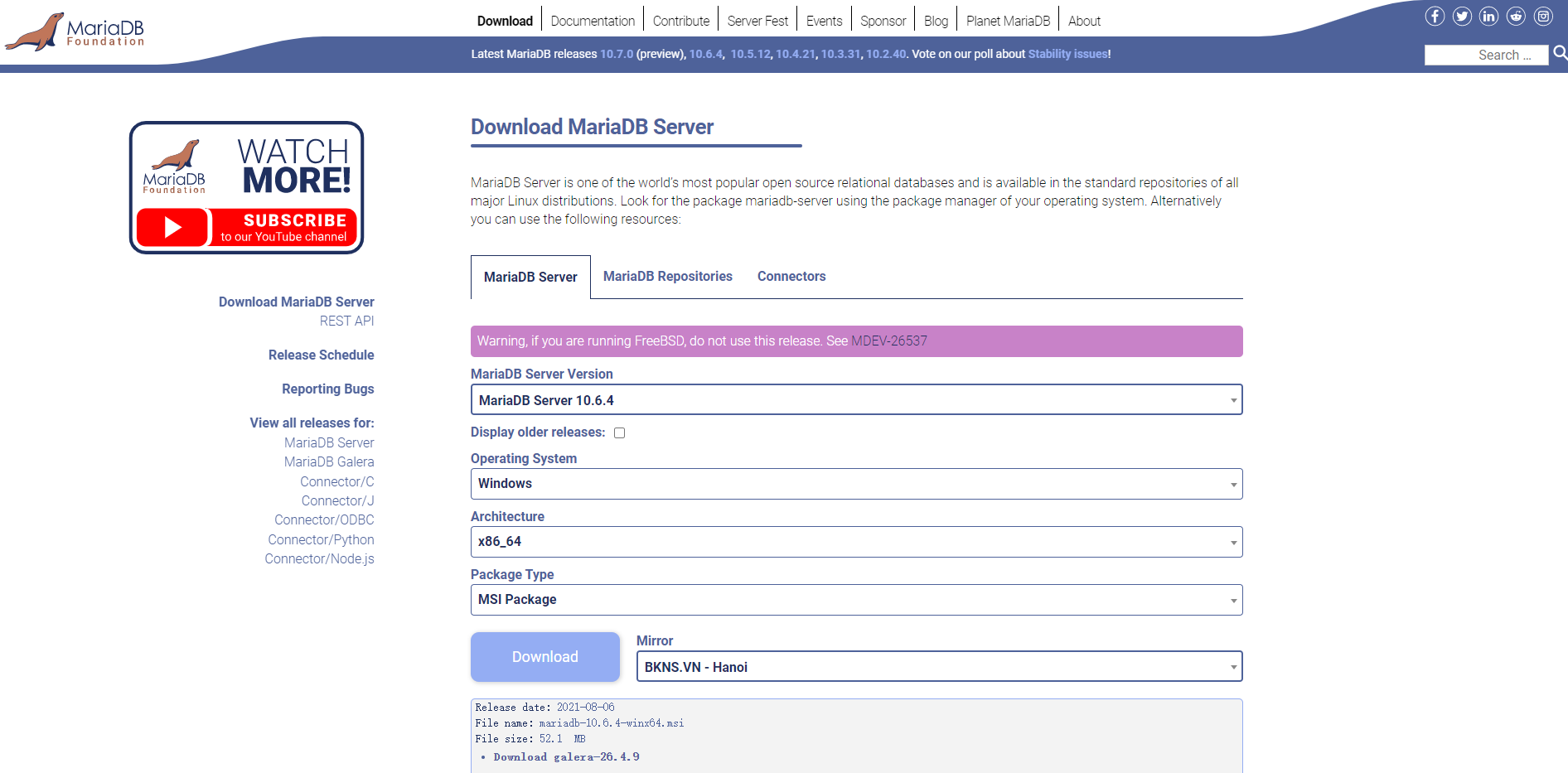 Windows/Linux/Docker 安装MariaDB_windows7 安装 mariadb-CSDN博客