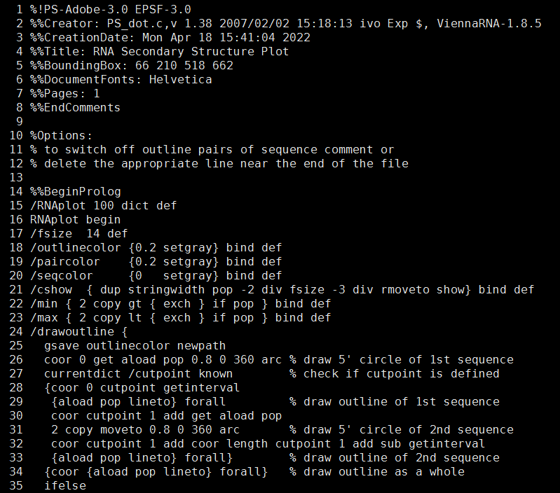 基于RNAfold预测RNA的二级结构（命令行版）-CSDN博客