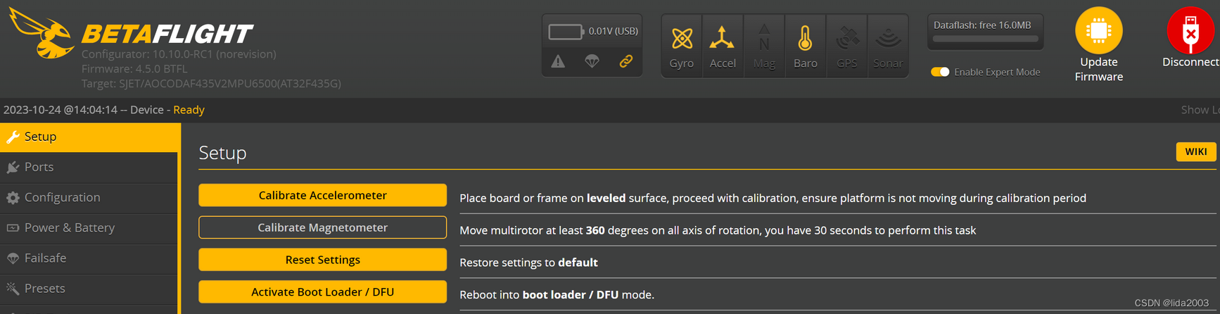 BetaFlight飞控AOCODAF435V2MPU6500固件编译_aocodaf405源代码-CSDN博客
