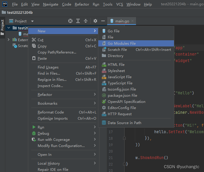 关于Go语言Gui框架fyne能运行却飘红报Cannot resolve symbol ‘fyne.io‘的问题解决办法_cannot resolve symbol 'io-CSDN博客