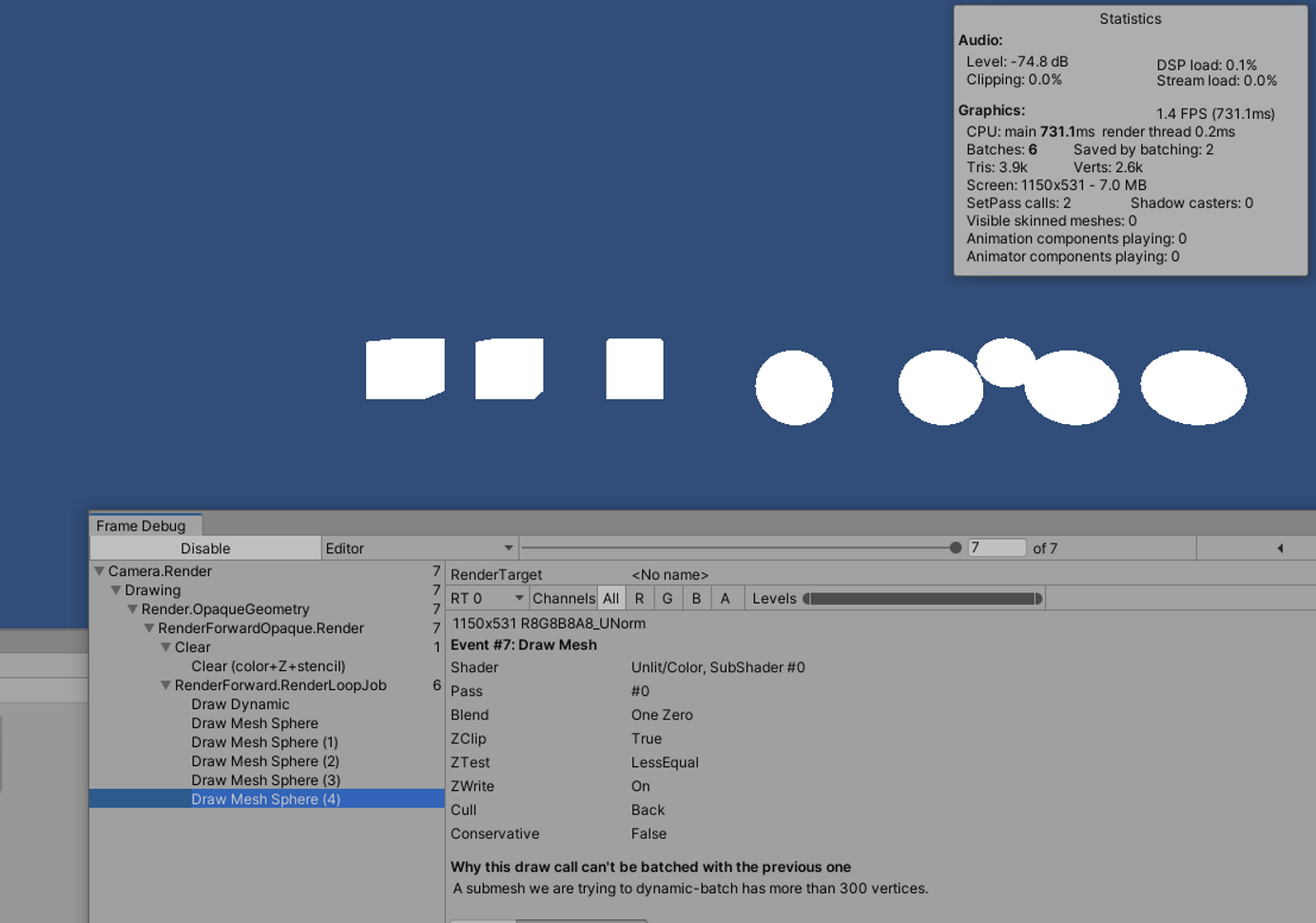 Unity的渲染统计窗口rendering Statistics Windowsaved By Batching Csdn博客 