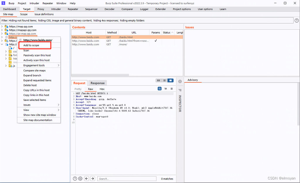 BurpSuite-Target使用_burpsuite target-CSDN博客