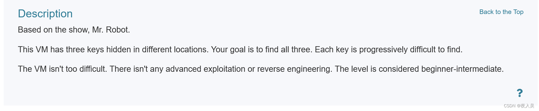 Vulnhub靶机之Mr-Robot：1_mrrobot靶机在vulnerable.怎么搜到-CSDN博客