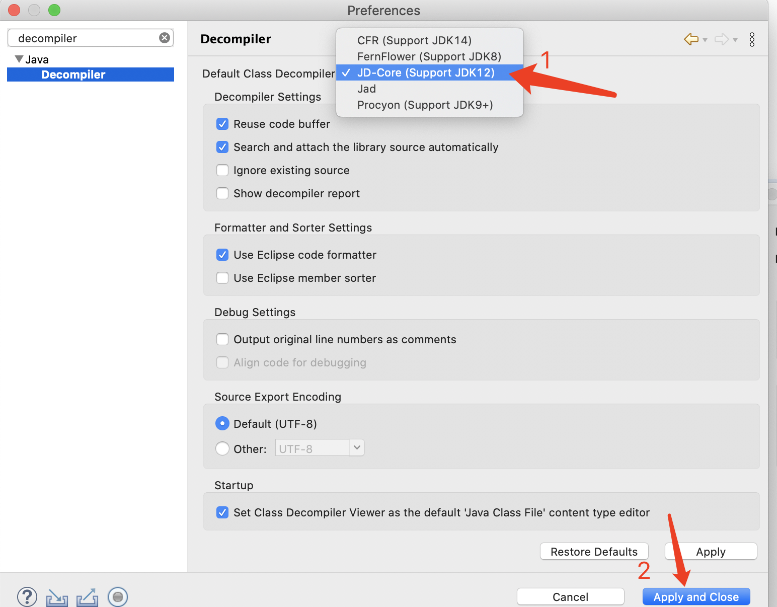 Eclipse安装反编译插件decompiler并设置生效eclipse Decompiler Csdn博客