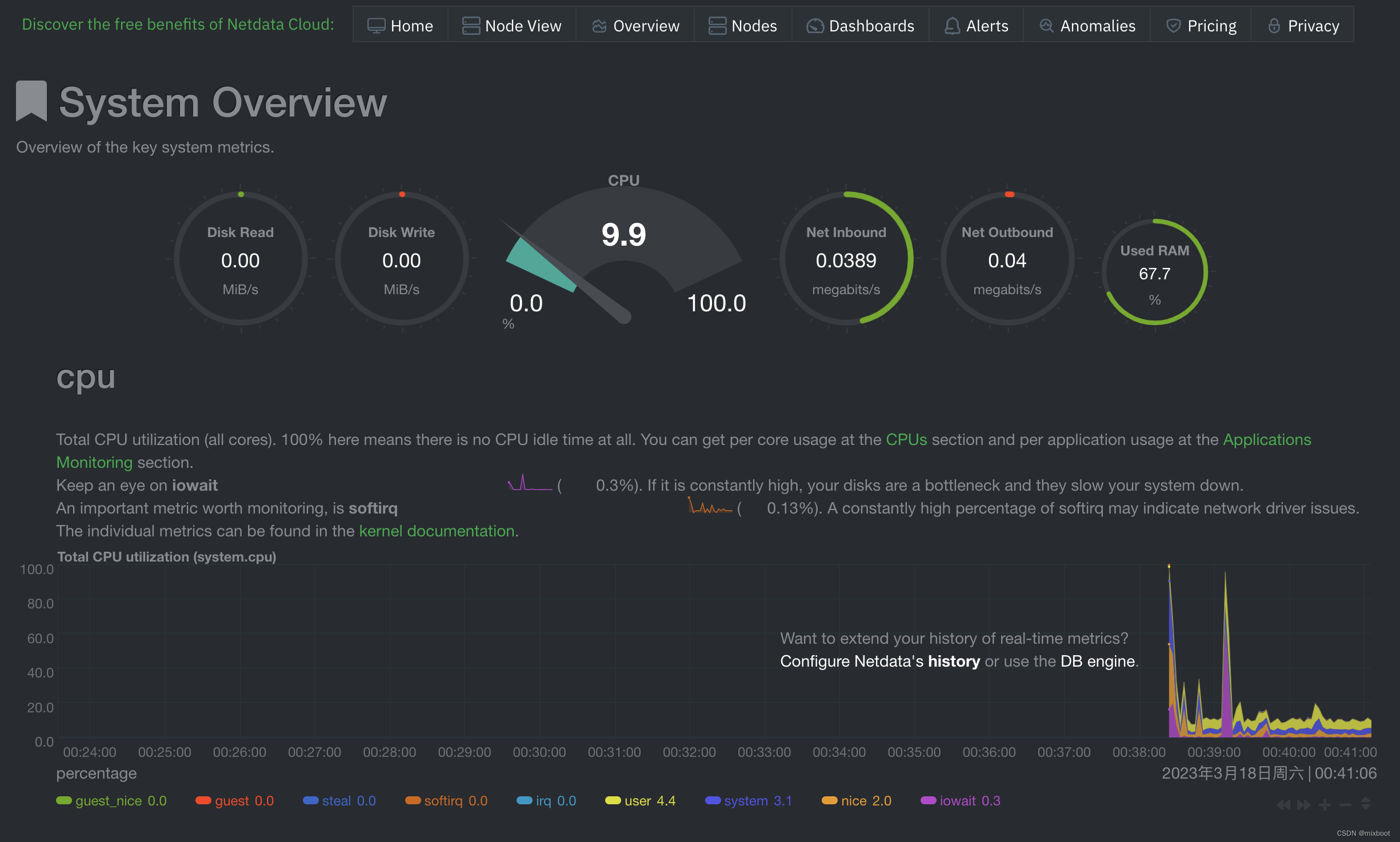 docker 运行 Netdata_netdata docker-CSDN博客