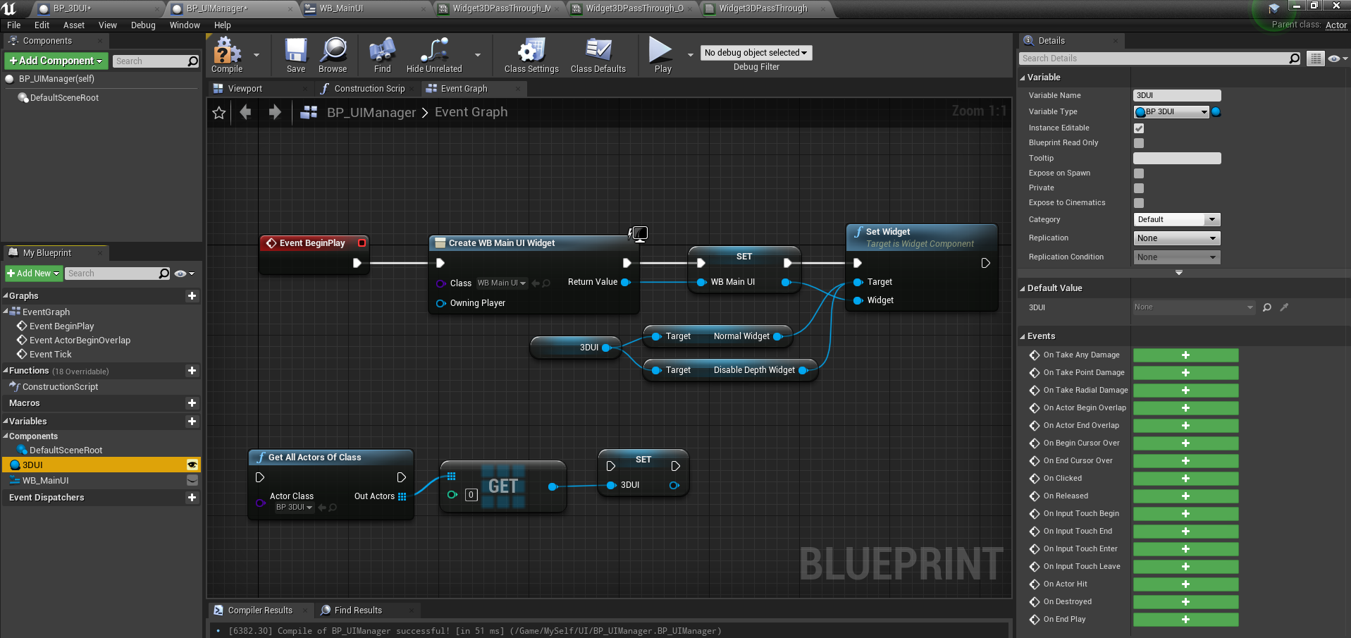 UE4中3DUI防遮挡显示/穿模部分透明化显示_ue4摄像机穿模解决障碍物遮挡-CSDN博客