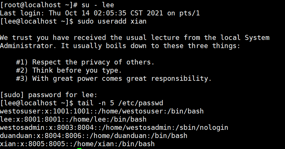 Linux中常用的用户管理命令_echo 123 | passwd --stdin root 报错令牌鉴定操作错误-CSDN博客