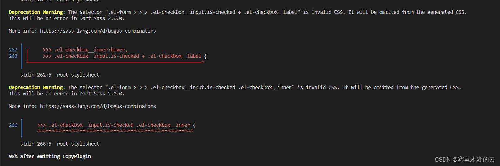 Deprecation Warning The Selector “ El Form > > > Deprecation Warning The Selector Ciic Ztree
