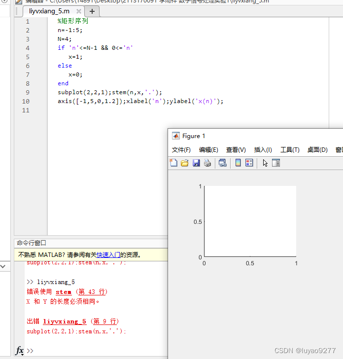 小白求助，关于matlab的stem语句 Csdn博客 