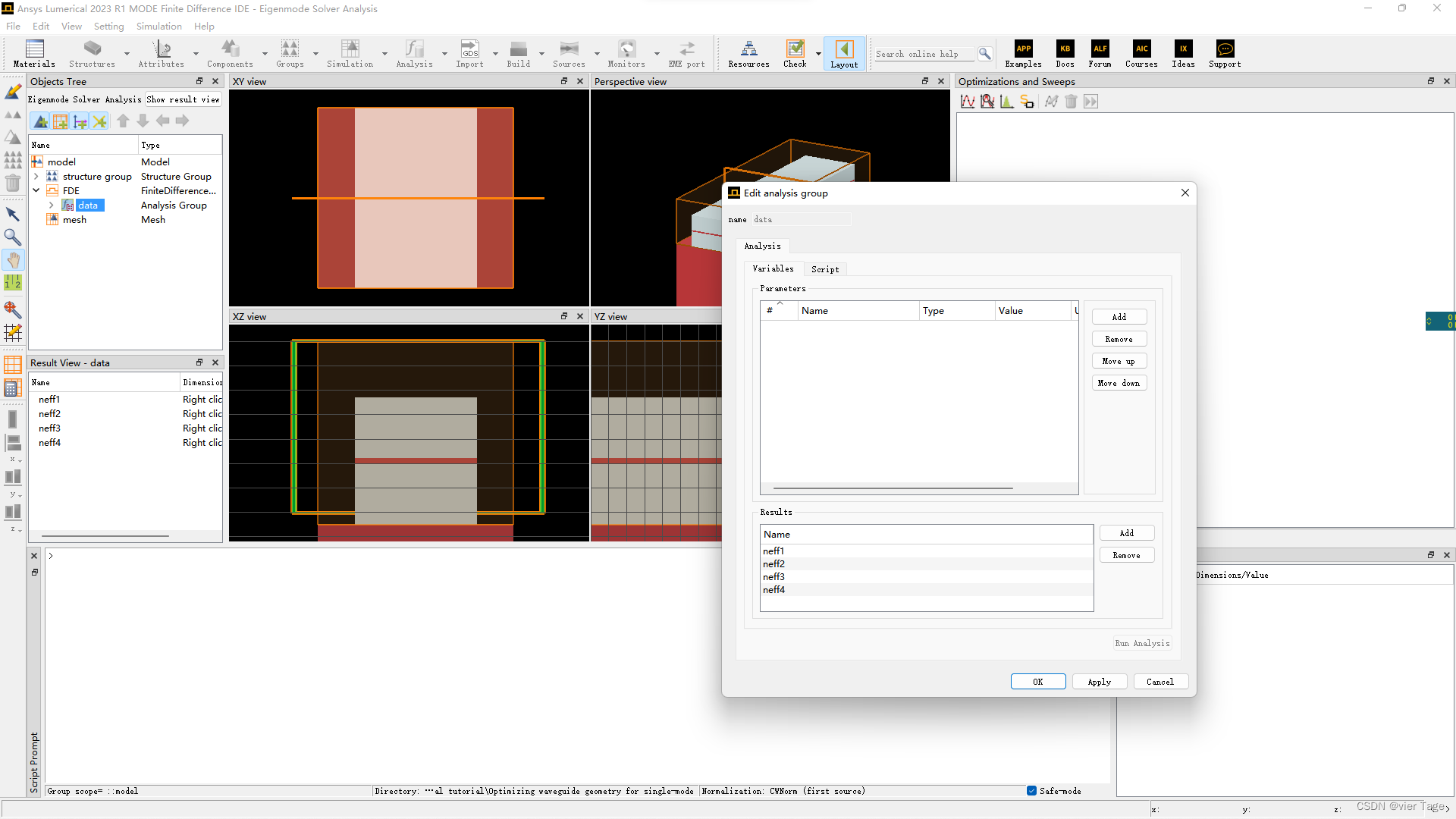 Lumerical Mode学习总结-CSDN博客