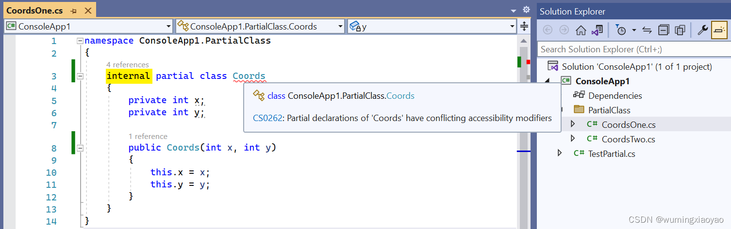 C# - partial 关键字_c# partial-CSDN博客