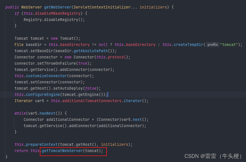 Springboot内置tomcat 如何启动的 Startdaemonawaitthread Csdn博客