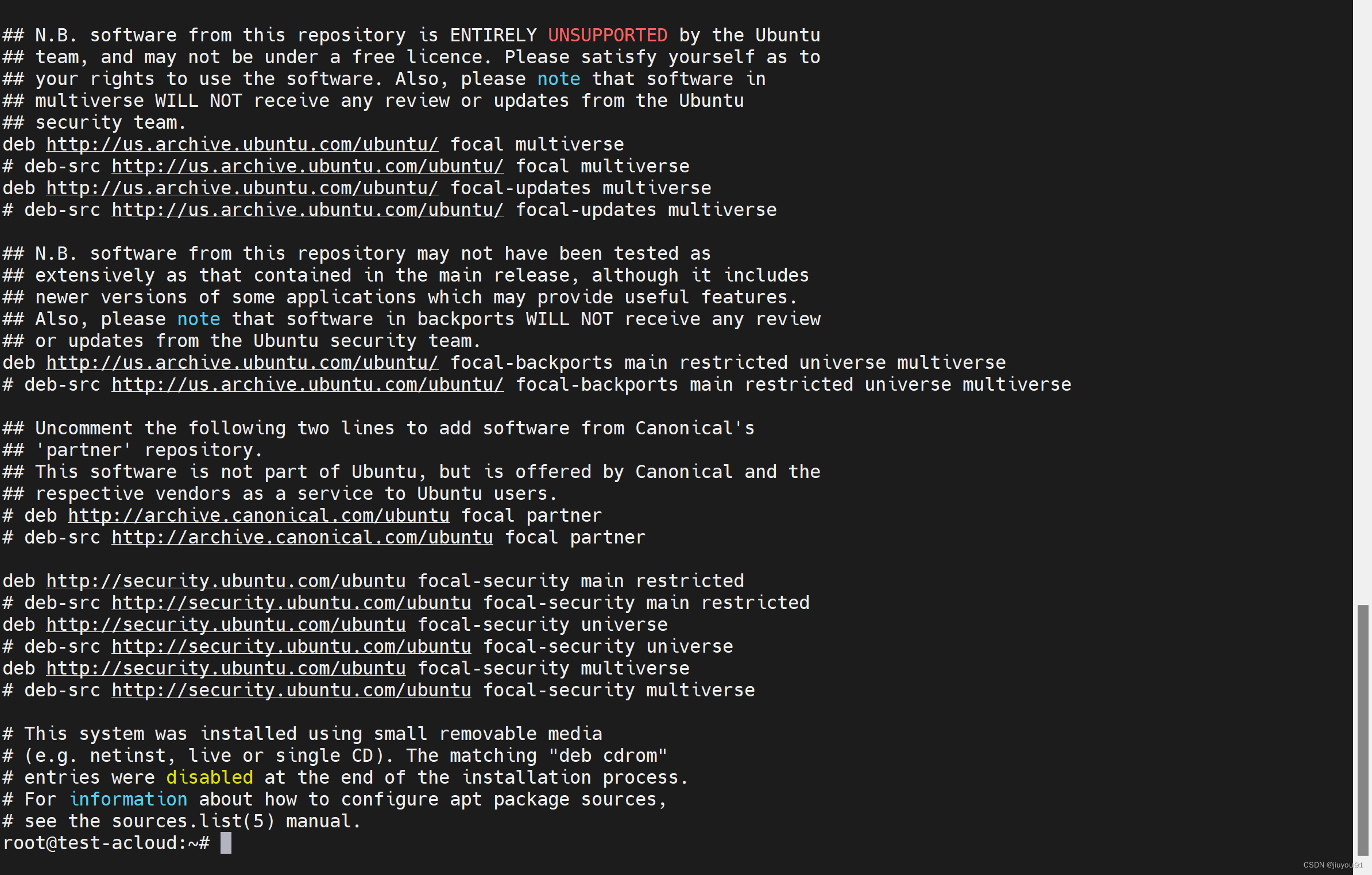 #Ubuntu#root Ubuntu更新apt源-CSDN博客