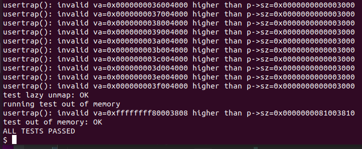 [MIT 6.S081] Lab 5: xv6 lazy page allocation-CSDN博客