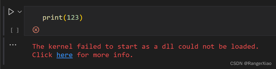 The kernel failed to start as a dll could not be loaded: VS Code运行 ...