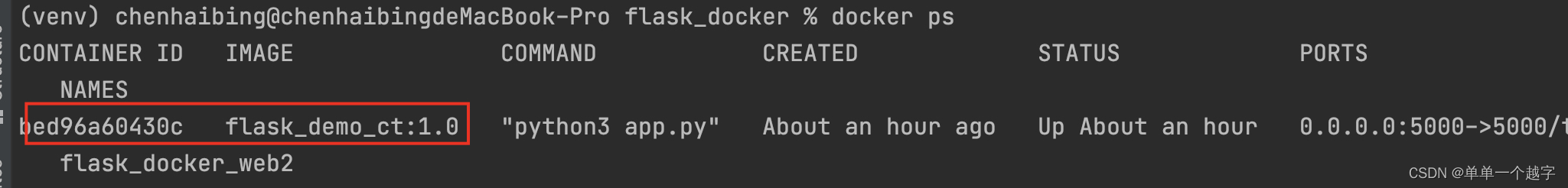 在docker中部署简单的flask项目 Docker部署flask项目 Csdn博客