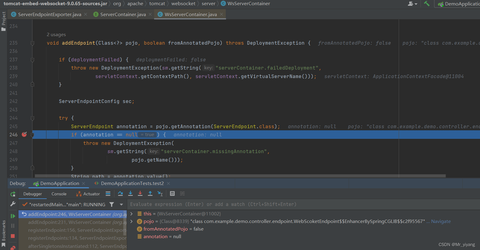 使用websocket报failed To Register Serverendpoint问题记录 Csdn博客 9958