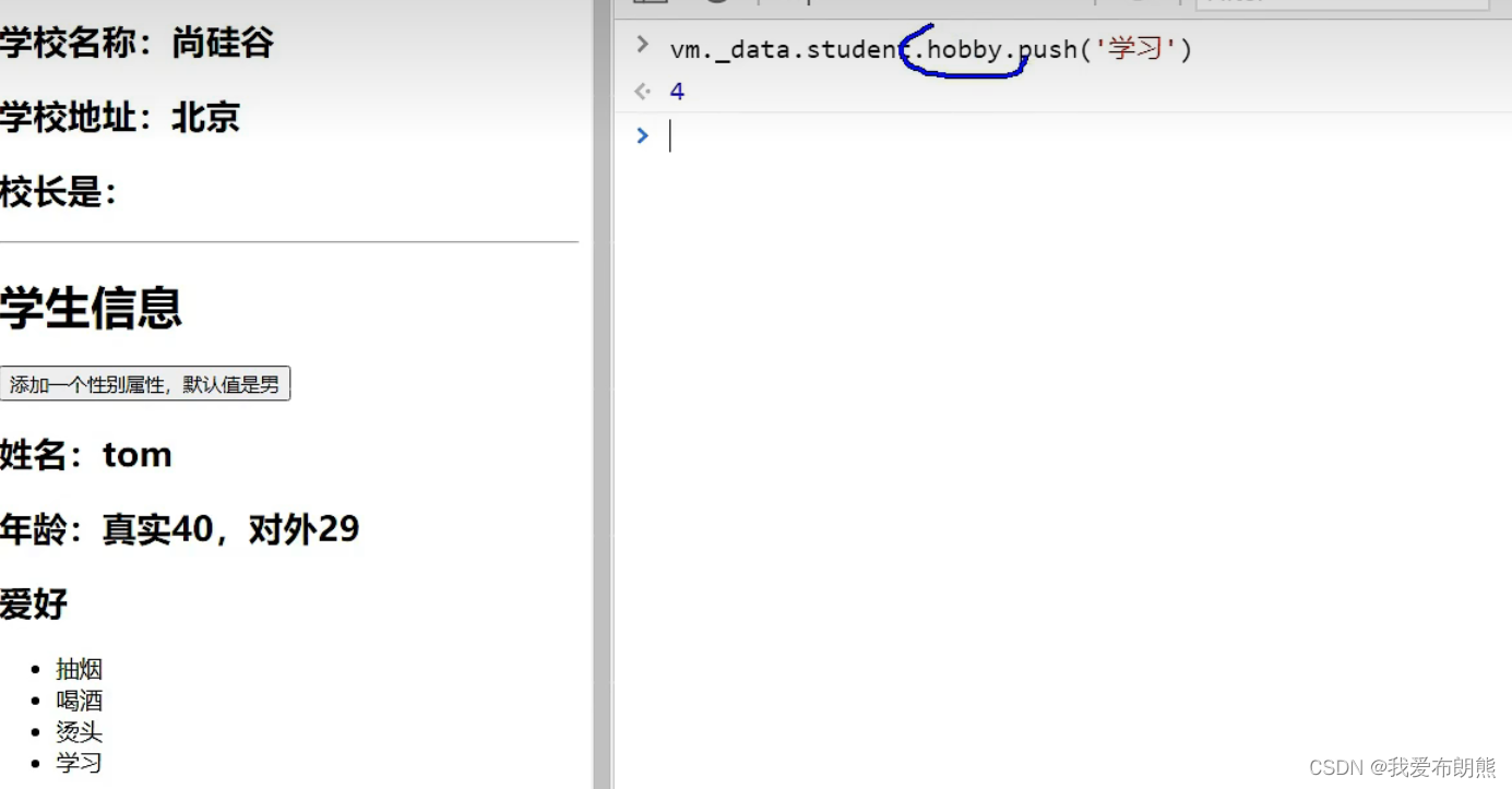 Vue监测数据的原理（对象、数组）、Vue.set()、vm.$set()_vue.set()和vm.$set()_我爱布朗熊的博客-CSDN博客