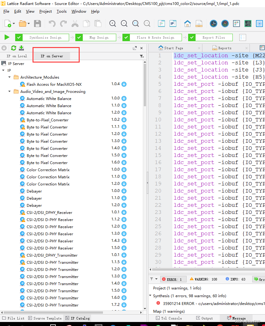 LATTICE软件之熟悉开发环境_lattice fpga开发环境-CSDN博客