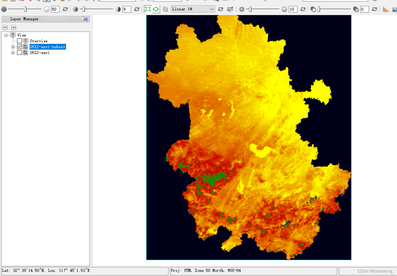 [ENVI] 定量遥感实验-MODIS标准产品的处理与应用 (超详细步骤)_envi处理modis数据_tatumking的博客-CSDN博客