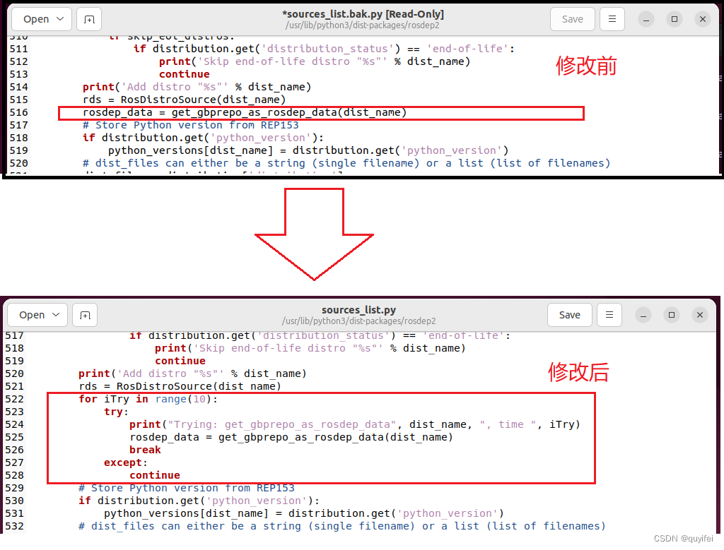 Ubuntu系统rosdep Update报错的解决办法（2022103亲测有效）rosdep Update出错 Csdn博客 