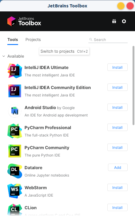 Ubuntu desktop 2004 IDE (Jetbrain family bucket) - Programmer Sought