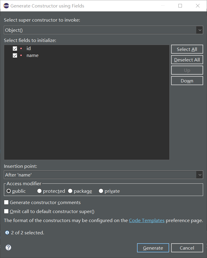 Eclipse怎么快捷键加setget方法以及constructor构造器eclipse中get和set快捷键 Csdn博客 8037