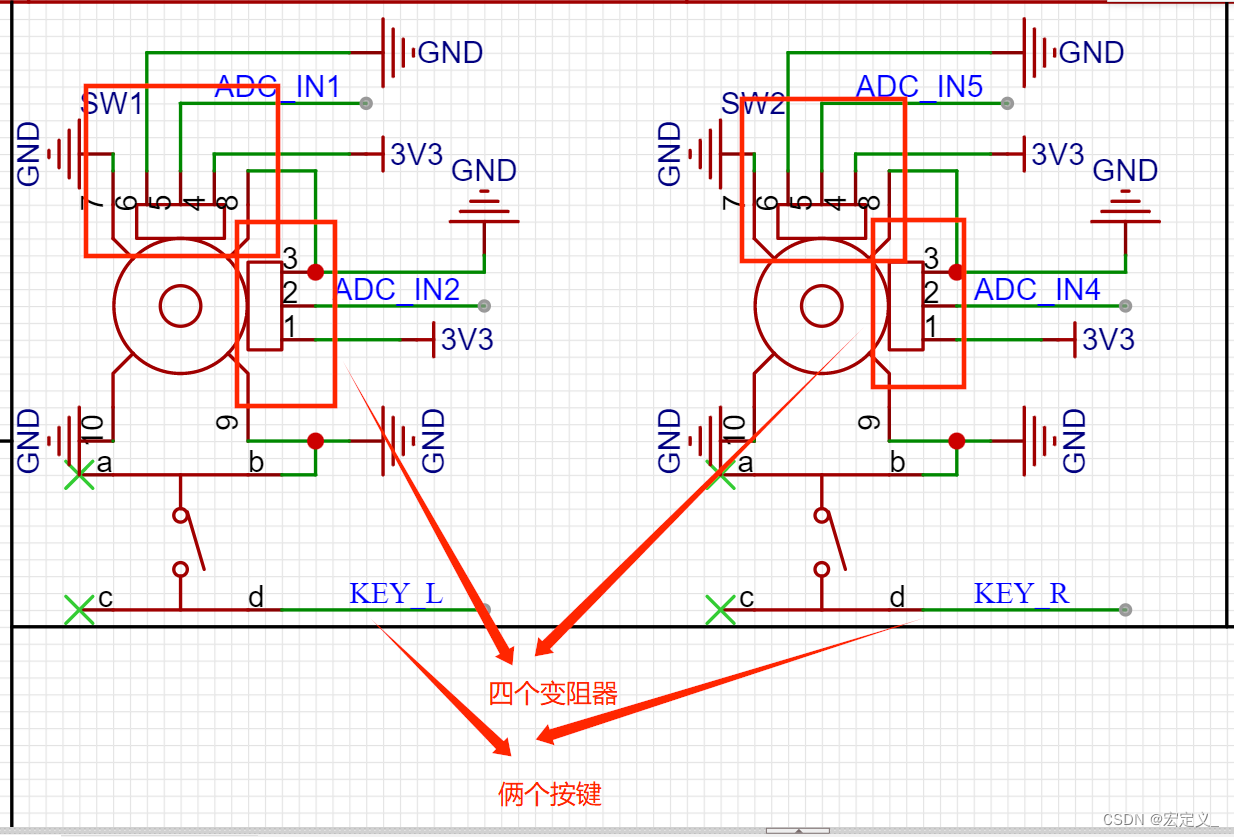 13双摇杆遥控器电路部分 Stm32f103基本外设电路(st Link下载、串口、按键、摇杆、电量检测、led指示灯、096寸oled、nrf24l01)摇杆电路宏定义的博客