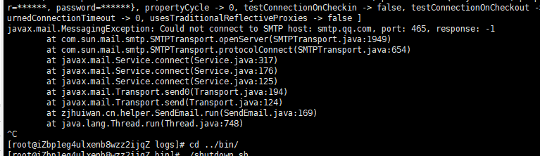使用java代码发送QQ邮箱，报错Could not connect to SMTP host: smtp.qq.com, port: 465, response: -1，解决办法 ...